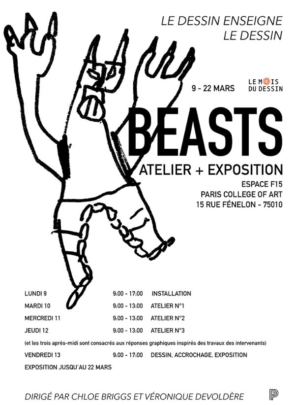 Mois du Dessin 2020 at PCA – Workshop: BEASTS — PCA