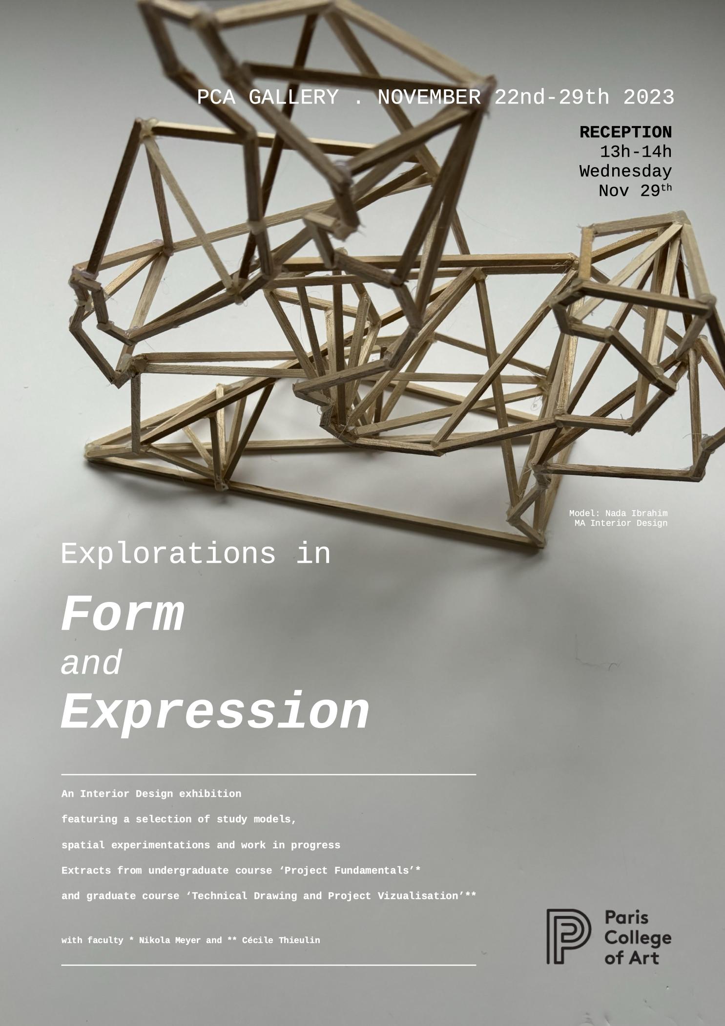 “Explorations in Form and Expression”, an exhibition by the Interior ...