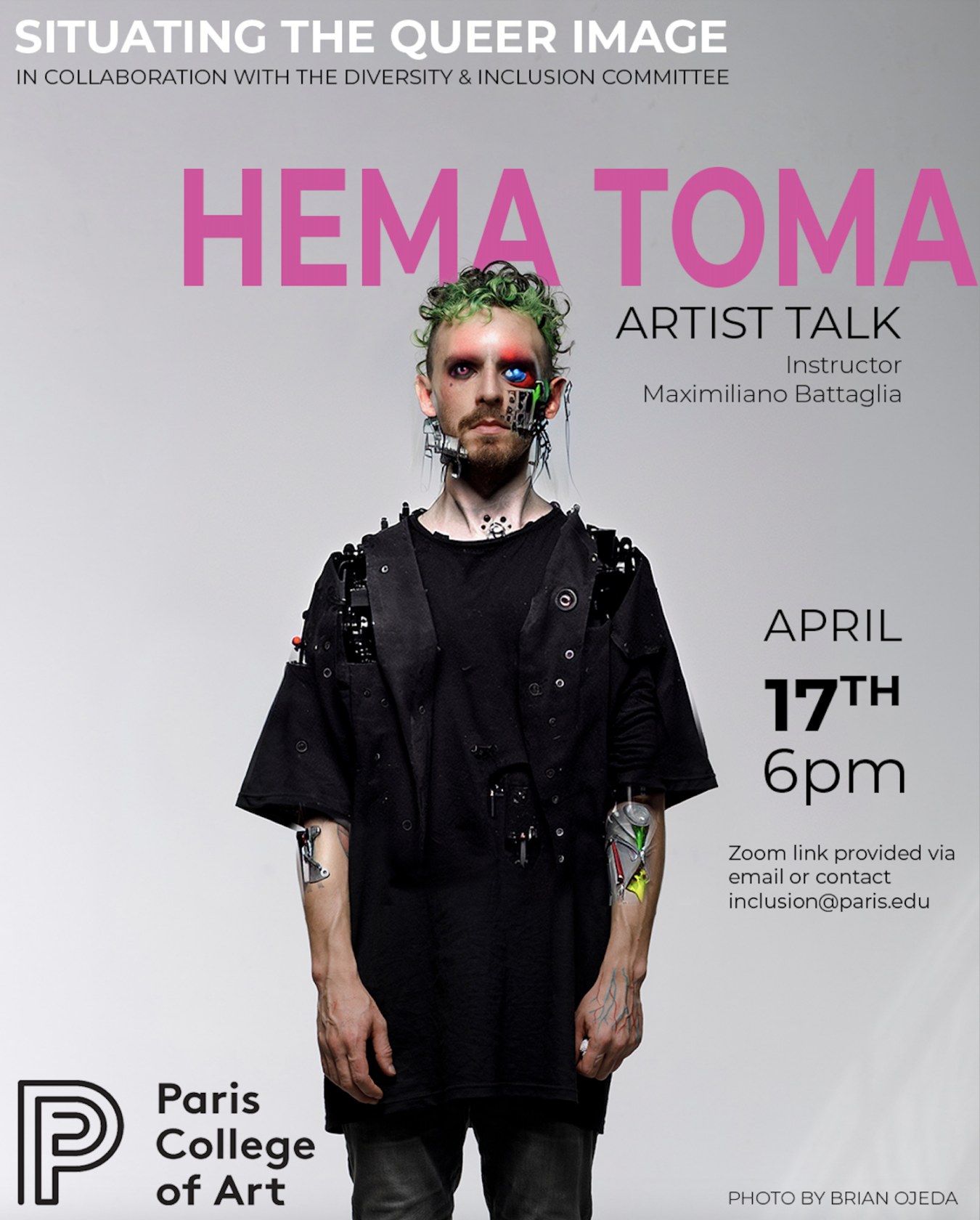 Online artist talk with Hema Toma this Wednesday, April 17th at 6pm ...