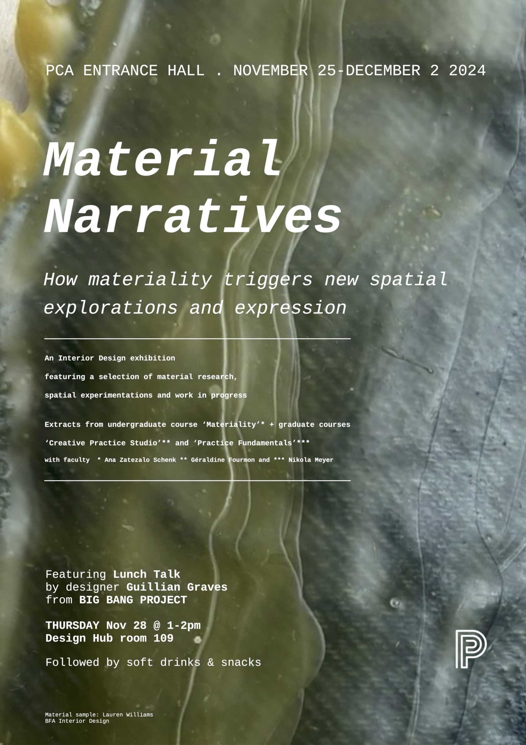 Material Narratives, an exhibition by the Interior Design Department ...
